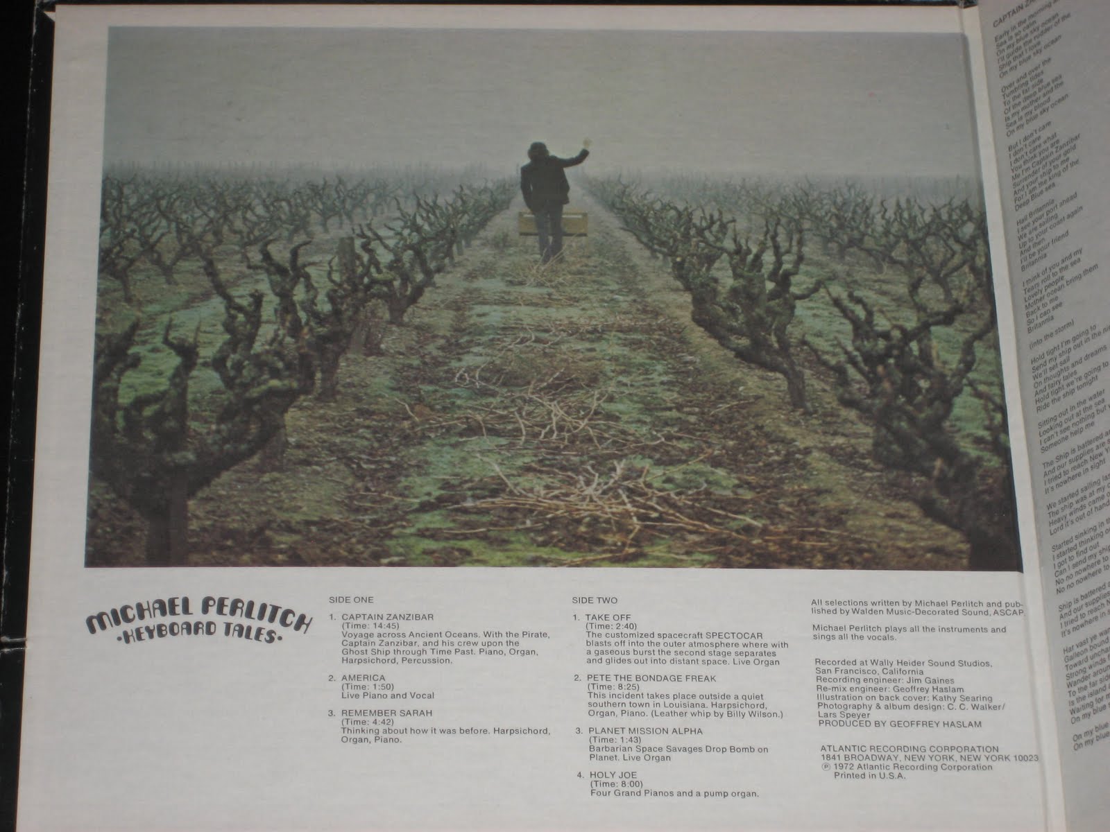 VILLI VOI: Michael Perlitch - Keyboard Tales (1972 Atlantic)